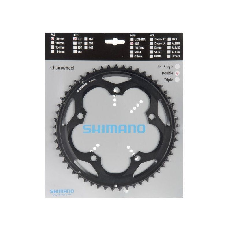 Зірка шатунів FC-5700 Shimano 105, 53зуб, В, (5-лапка) - Веломагазин ...